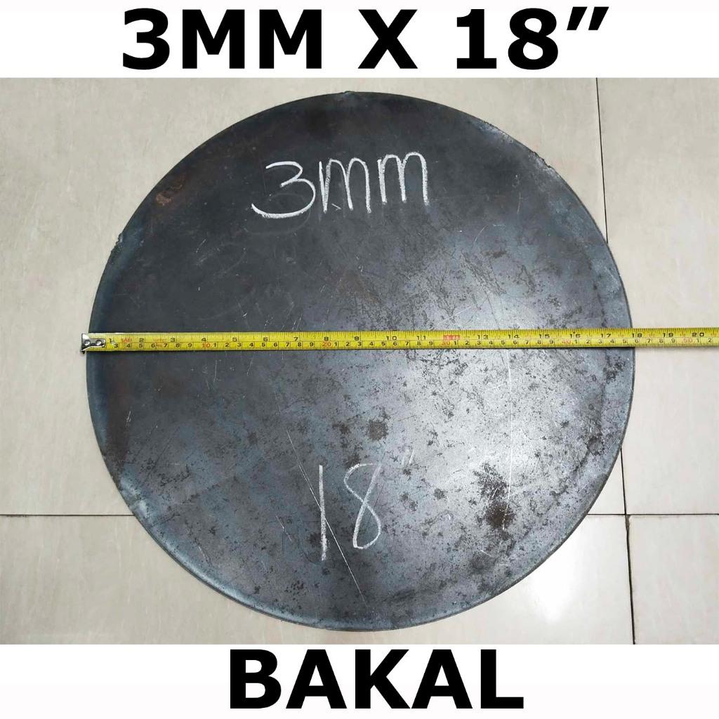 MS BASE PLATE 3MM X 18" MILD STEEL CIRCLE ...