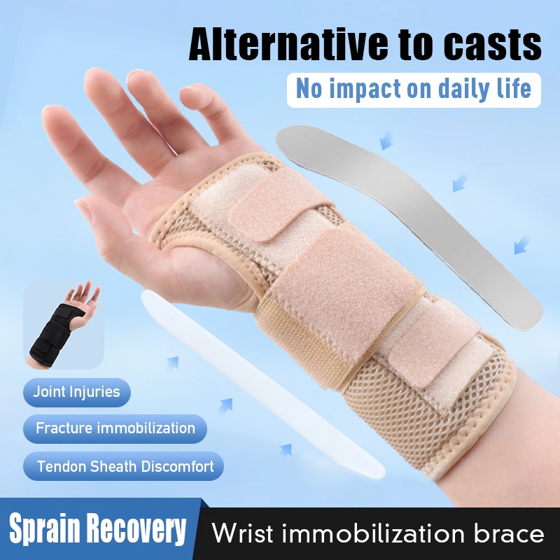 Sports Wristband Steel Plate Wrist Guard Carpal Tunnel Wrist Brace ...