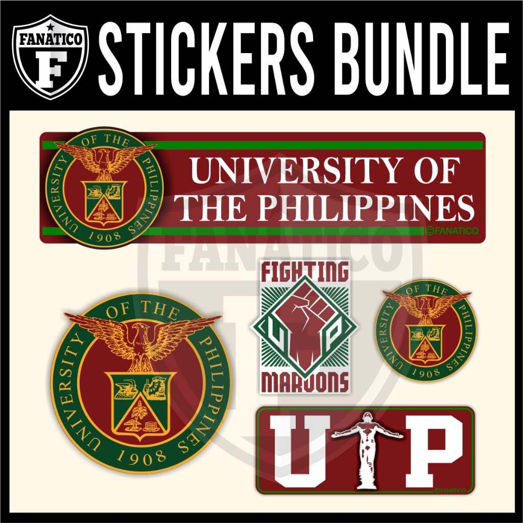 FANATICO University of the Philippines UP Stickers Waterproof Outdoor ...