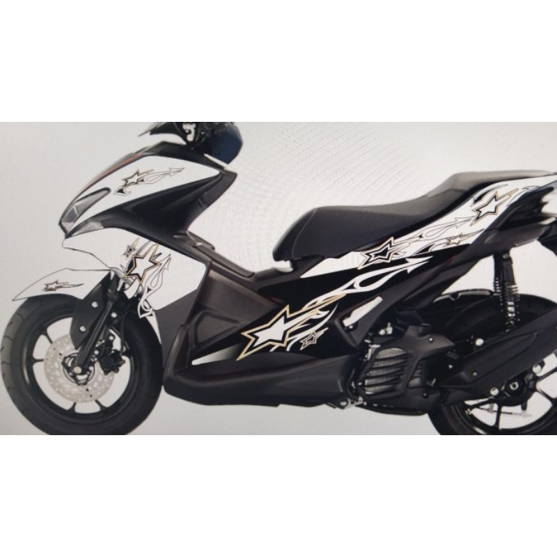 AEROX V1 S'G GARAGE' TRANSPARENT DECALS | Shopee Philippines