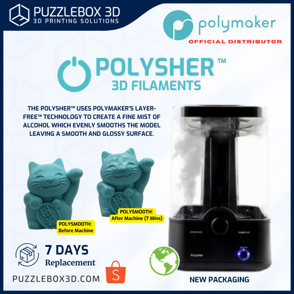 Polymaker Polysher Post Processing Device to Smooth Print Surface with IPA Alcohol | Shopee ...