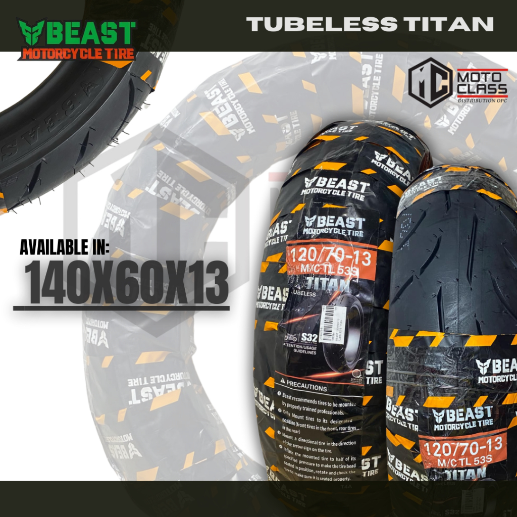 BEAST TUBELESS TITAN WITH PITO&SEALANT 380ML | Shopee Philippines