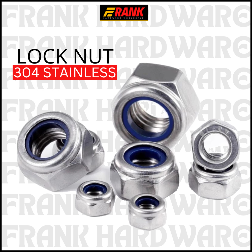 Lock Nut M4 M5 M6 M8 M10 M12 Lock Hex Nuts Stainless Steel Frank ...