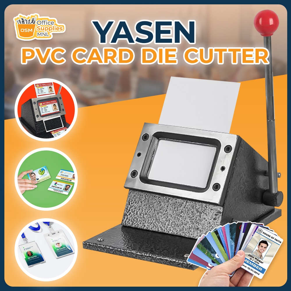PVC Card Die Cutter (86×54MM) ID Size Officom Brand | Shopee Philippines