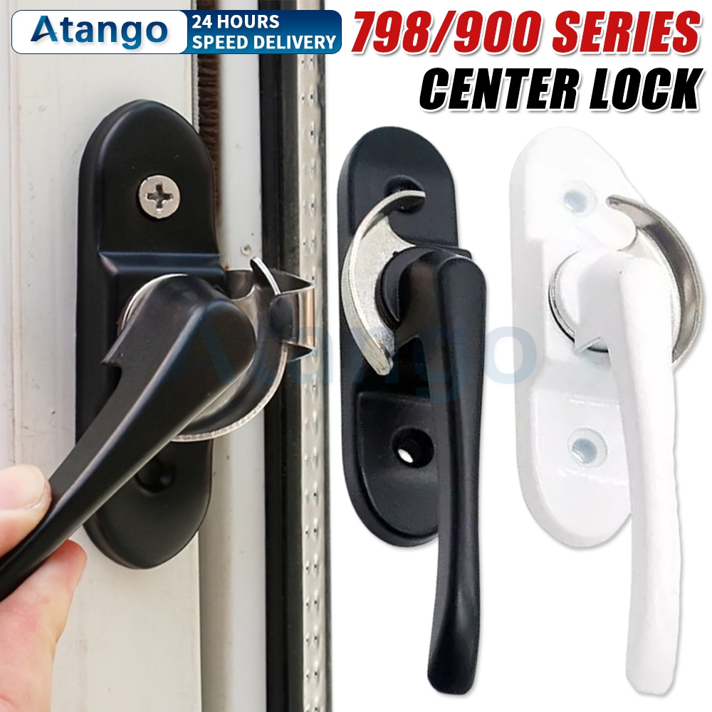 Center Lock 798/900 Series Aluminum Sliding Windows Locks With Hook 42 ...