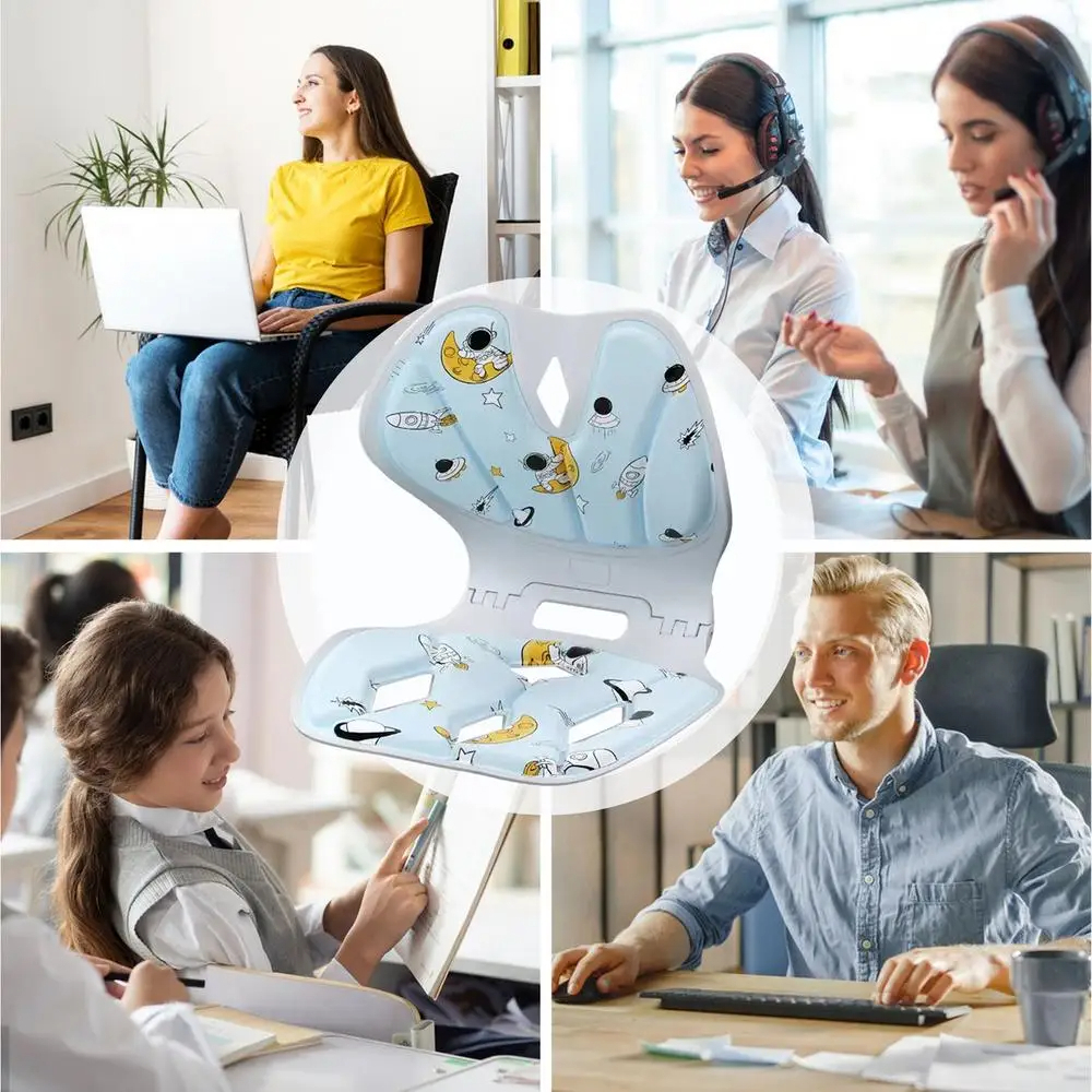 CHAIR POSTURE002-Foldable Lumbar Support Cushion Integrated Backrest ...