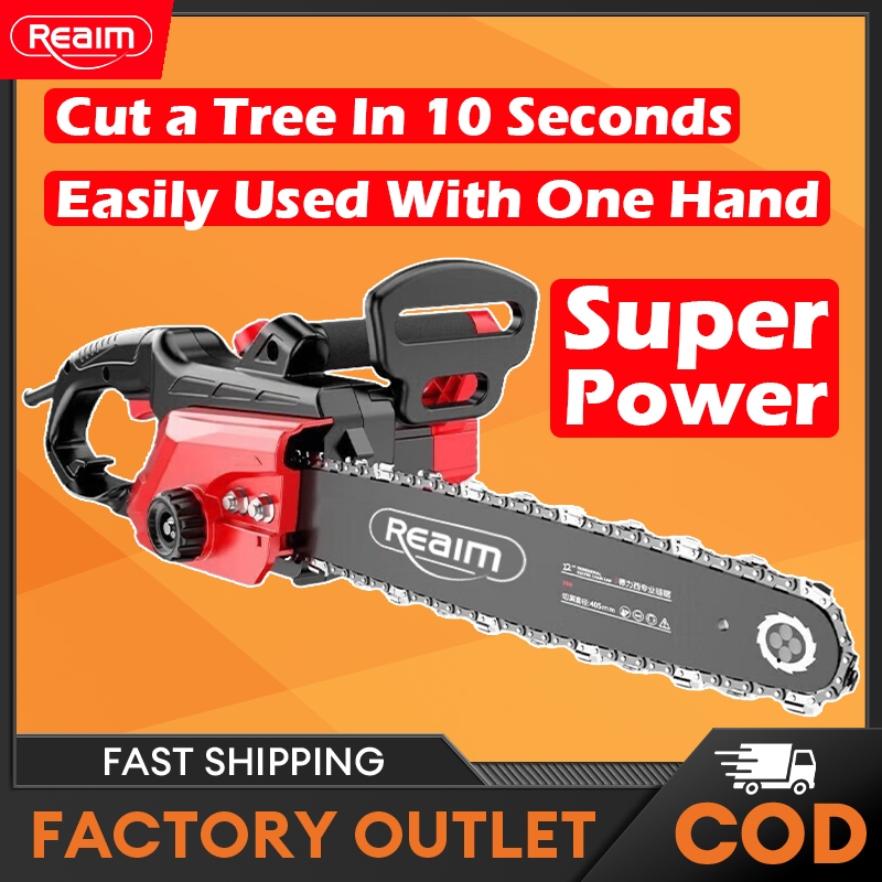 REAIM 12 Inch Portable Chainsaw Mini Chainsaw Electric Chainsaw ...