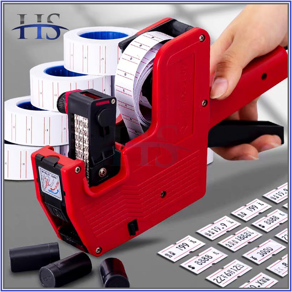 (Free ink roll and Tag) 8 Digits Price Tag Gun Crown Price Labeller ...