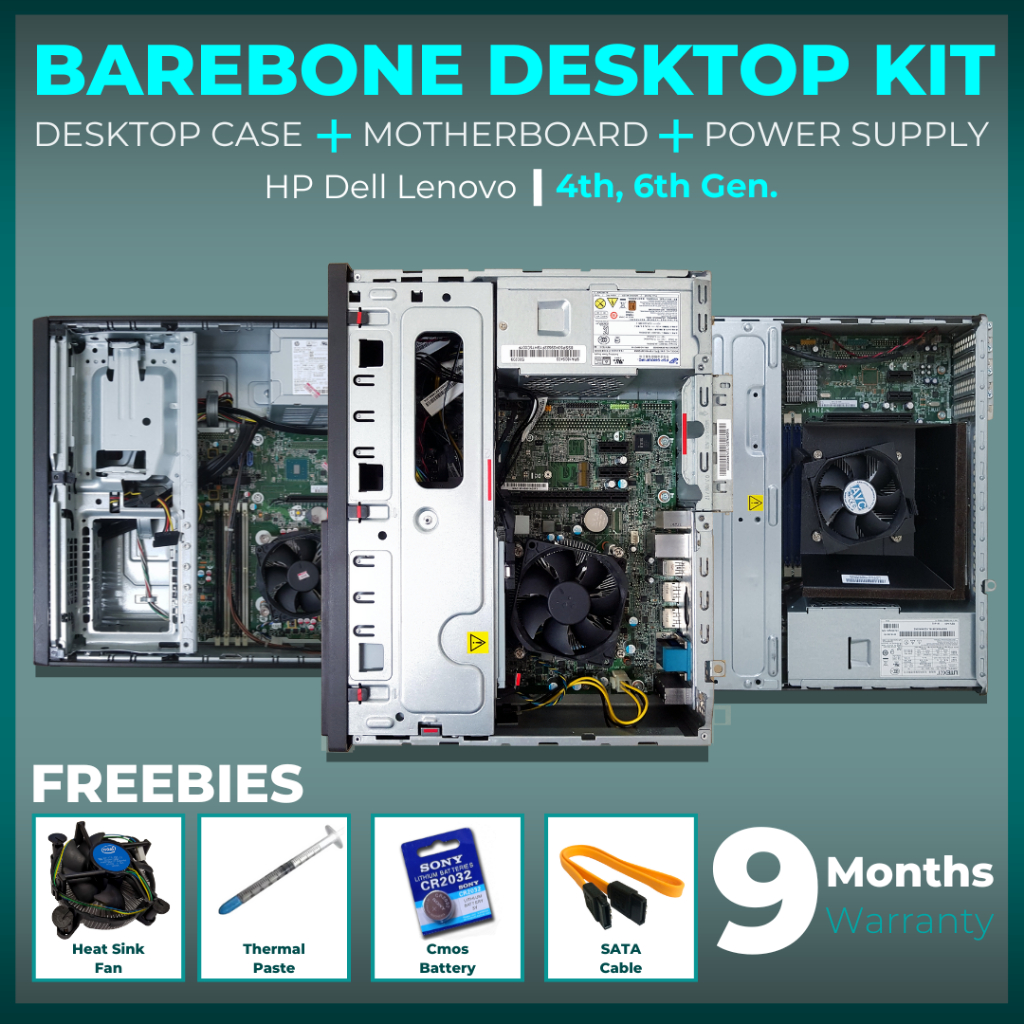 BRANDED BAREBONE DESKTOP KIT - 6TH/4TH GEN (Casing + Motherboard ...