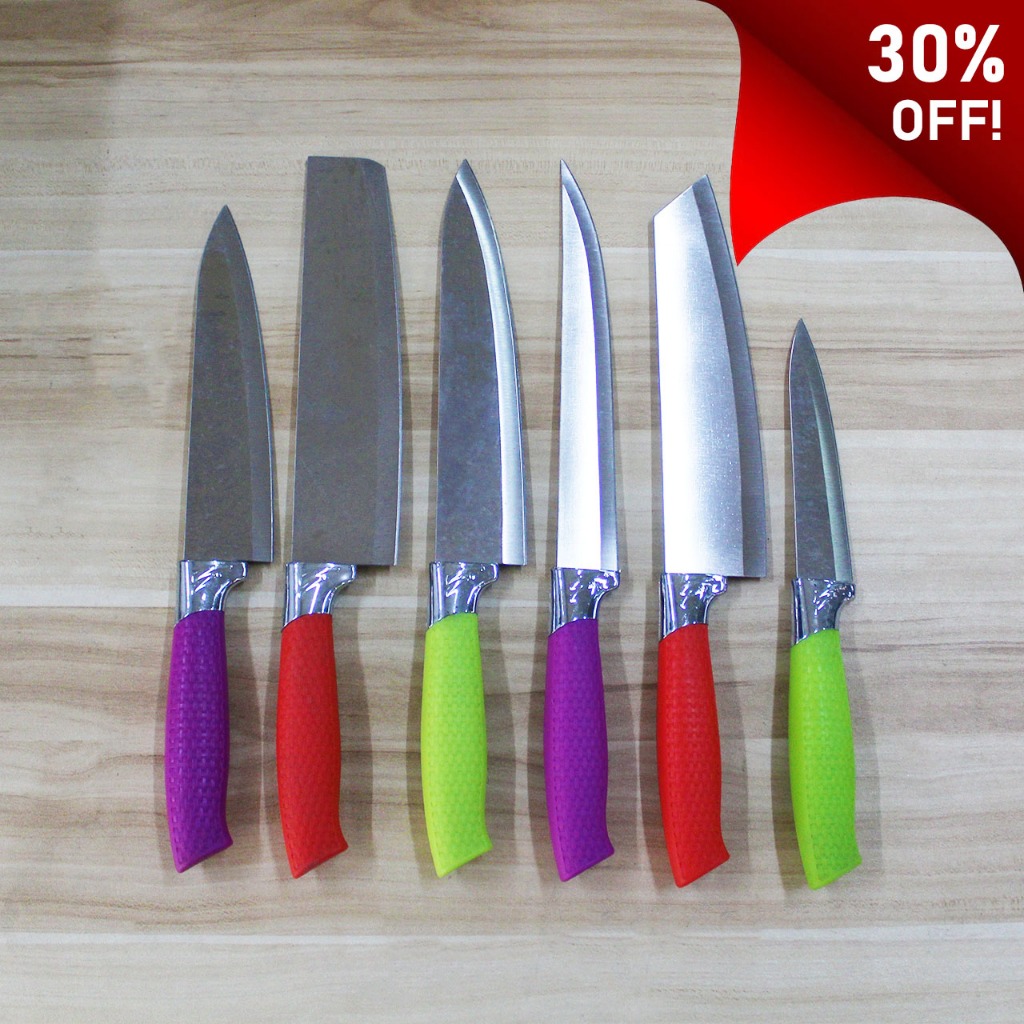 (SALE ITEMS) Kitchen knives assorted color knife for cooking/ Plastic ...
