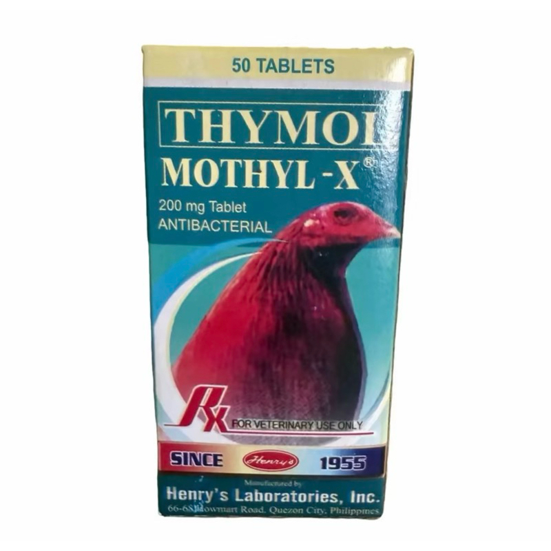 Thymol Mothyl X Fowl Fox Antibacterial 200mg Tablet Sold Per Box 50pcs ...