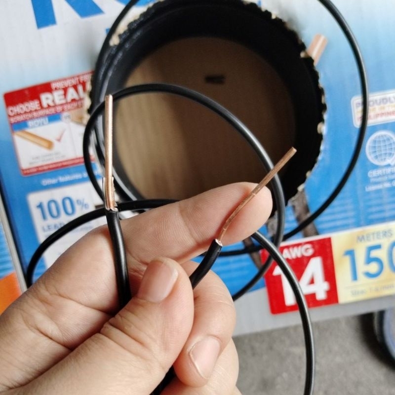 Per meter royu original tw solid wire AWG wire 100%pure copper #14(1 ...