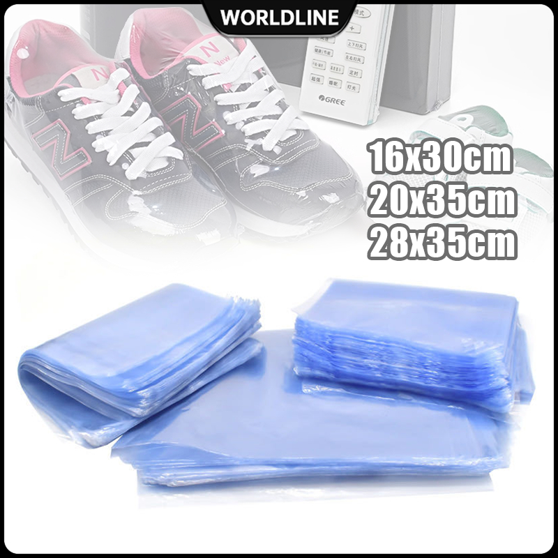 100PCS Heat Shrink Bag Packaging Transparent PVC Shrinkable Plastic to ...