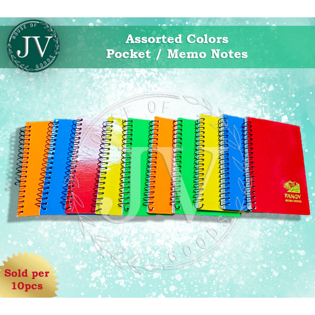 10pcs Spring Pocket / Memo Notes | Shopee Philippines