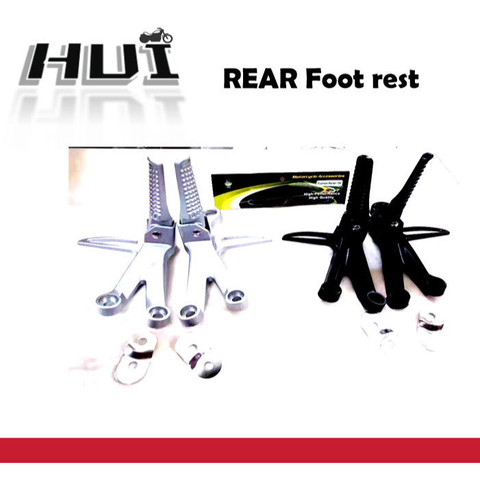 Hui Motorcycle Raider 150 REAR Foot rest Alloy Standard | Shopee ...
