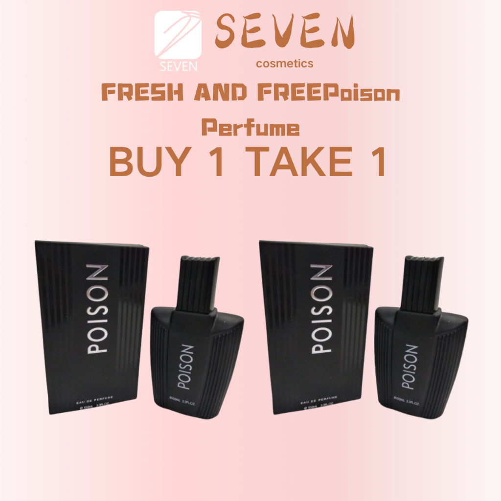 SEVEN『Buy 1 Take 1』POISON Perfume Spray for Men Long-Lasting Fragrance ...