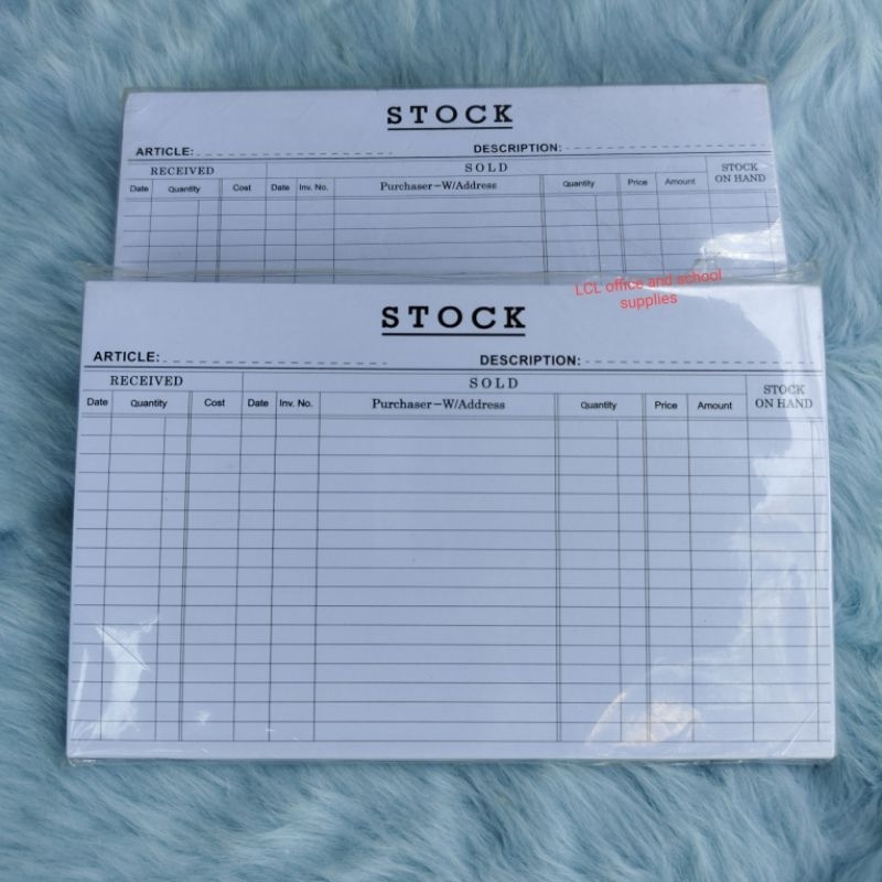 Stock Card - 5 x 8 ( 100pcs per pack ) - sold per pack | Shopee Philippines