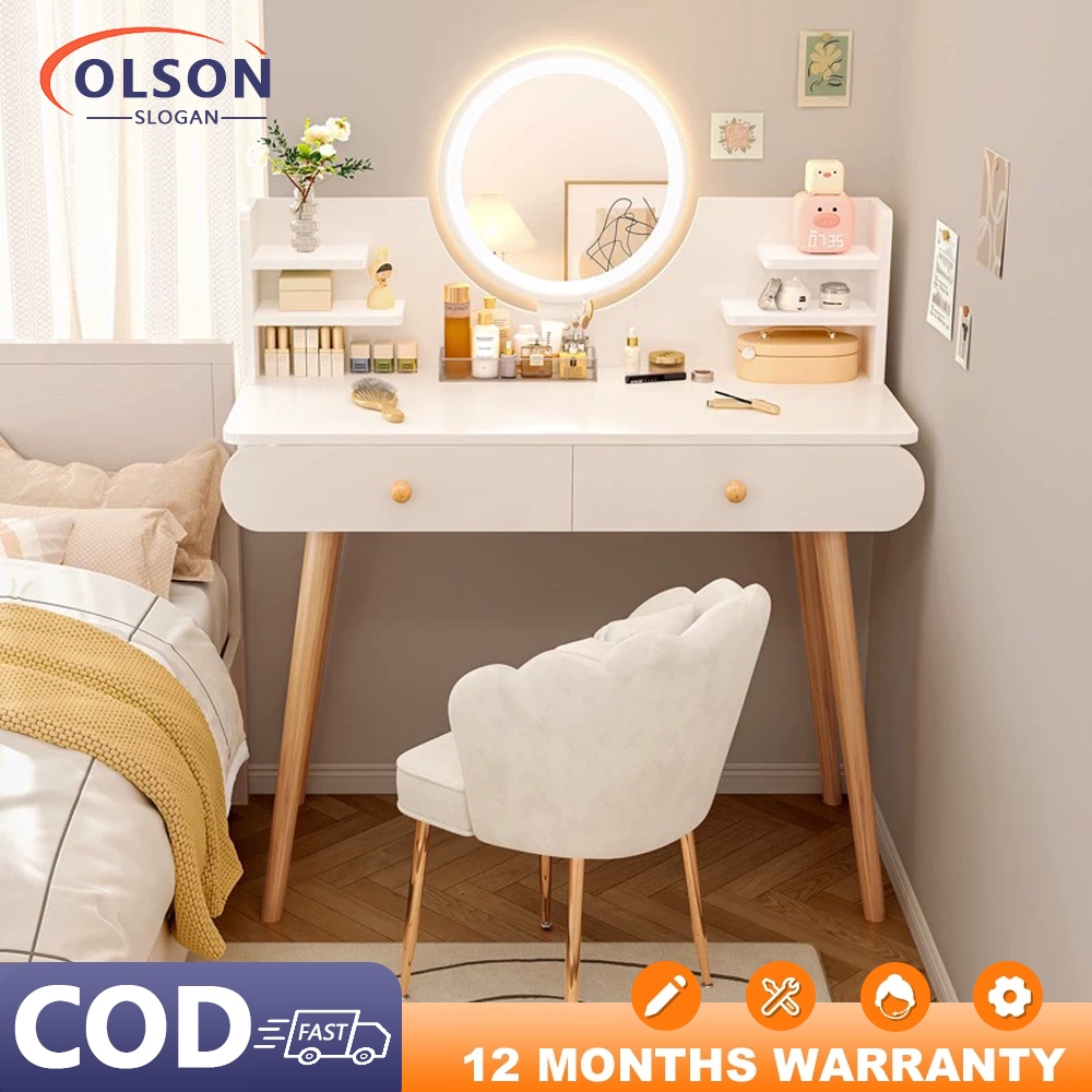 Dressing table Bedroom makeup table Dressing Table With Mirror For ...
