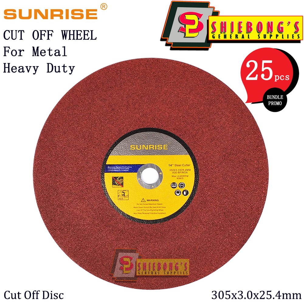 25pcs Sunrise Cut Off Cut Wheel Disc 14" 305mm Heavy Duty for Metal ...