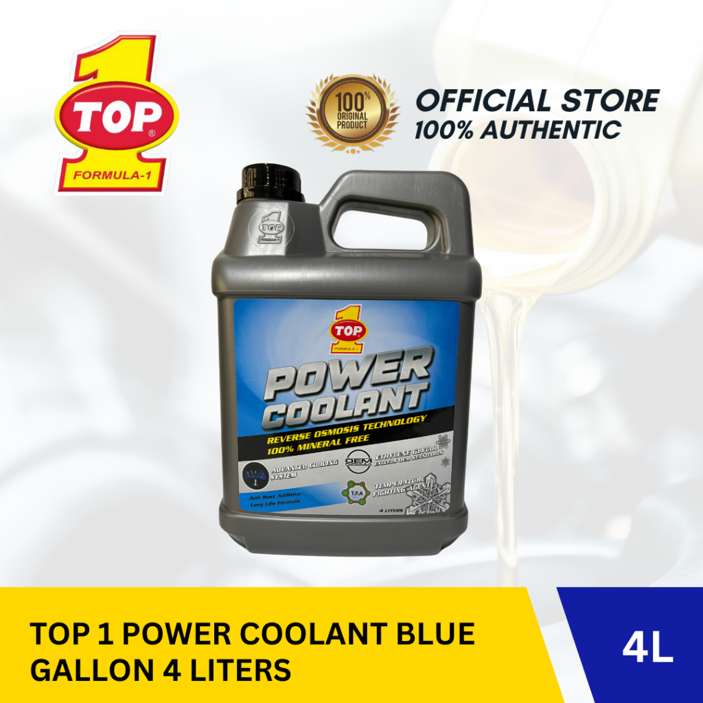 Top One Formula- Long Life Radiator Power Coolant (BLUE) 4 Liters ...