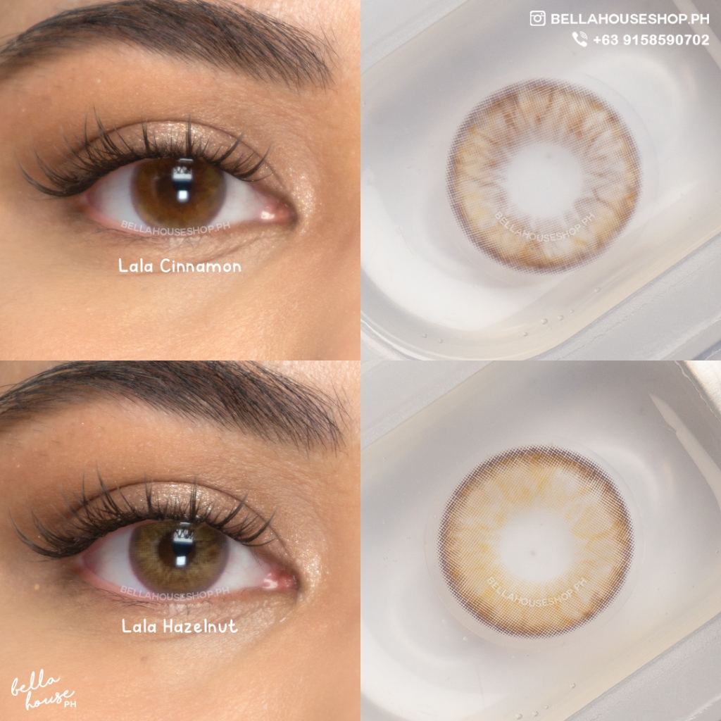EOS Premium Lens - LaLa Cinnamon / Hazelnut Brown (Natural Amber Hazel ...