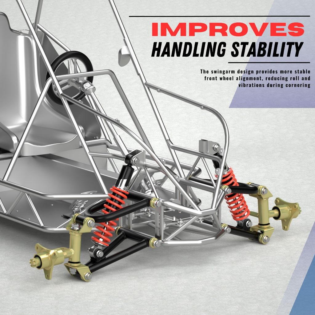 ATV Rocker Arm Assembly Homemade Go-kart Modification Accessories For ...