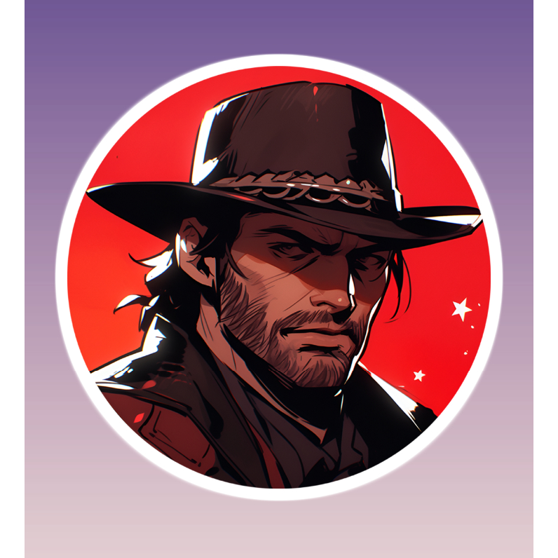 V2 Red Dead Redemption Arthur Morgan Vynil Sticker Waterproof for ...