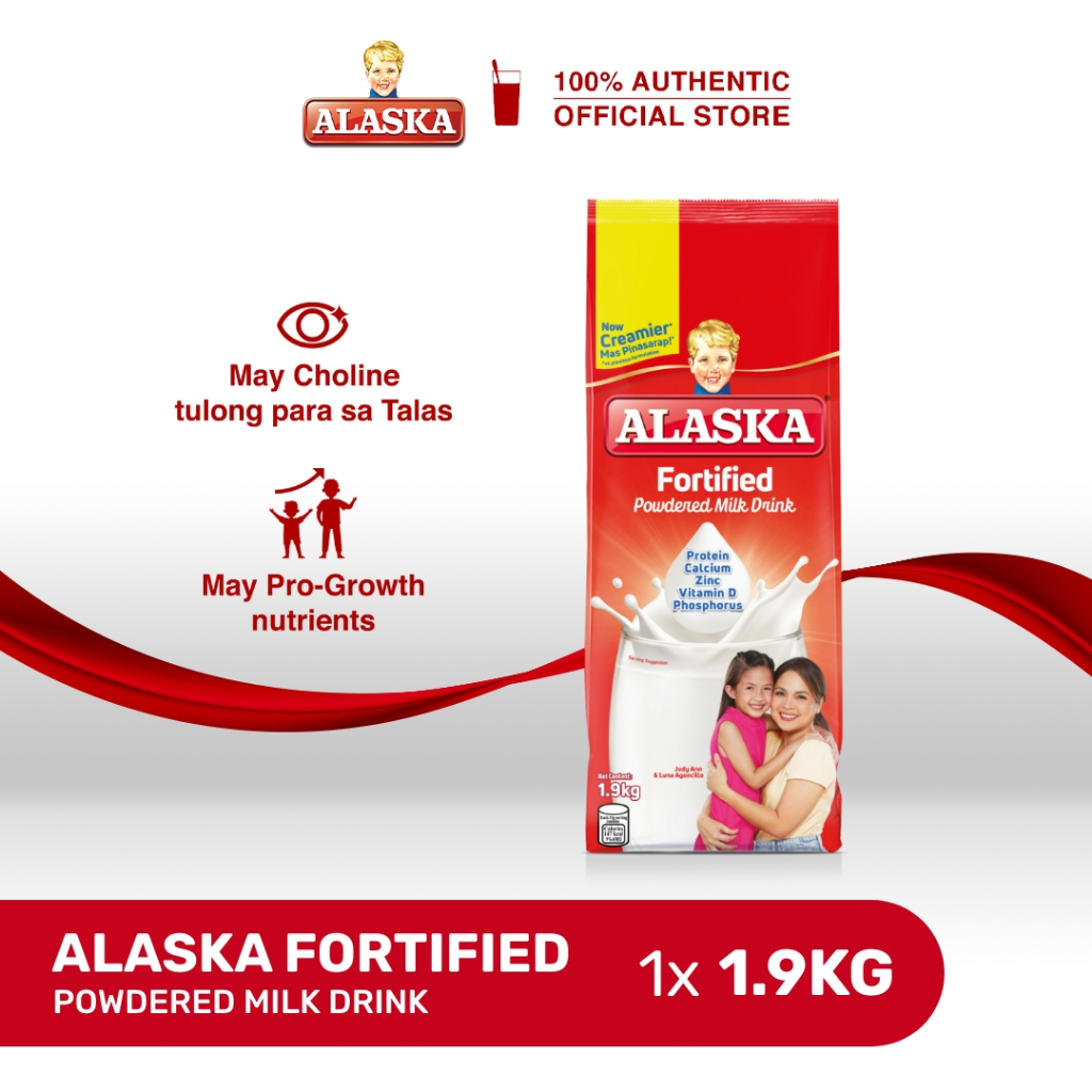 Alaska Fortified Powdered Milk Drink 1.9kg | Shopee Philippines
