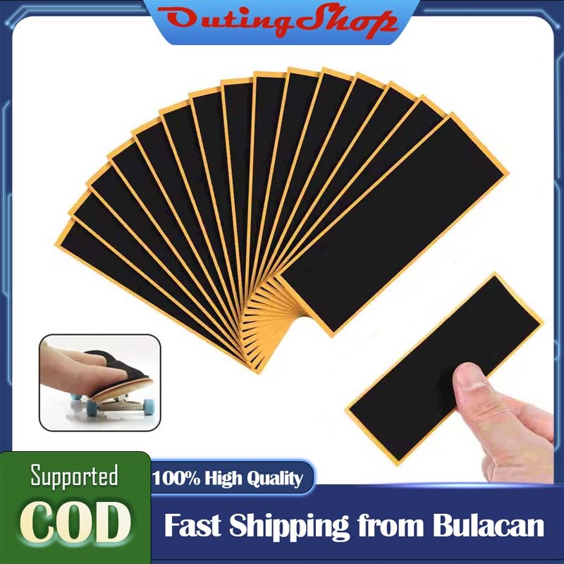 12Pcs Fingerboard Sticker Uncut Black Foam Grip Tape Stickers for ...