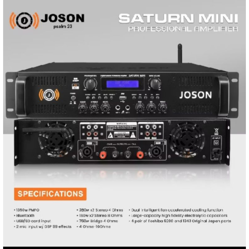 Joson ( SATURN MINI ) 1350watts PMPO USB BLUETOOTH SD | Shopee Philippines
