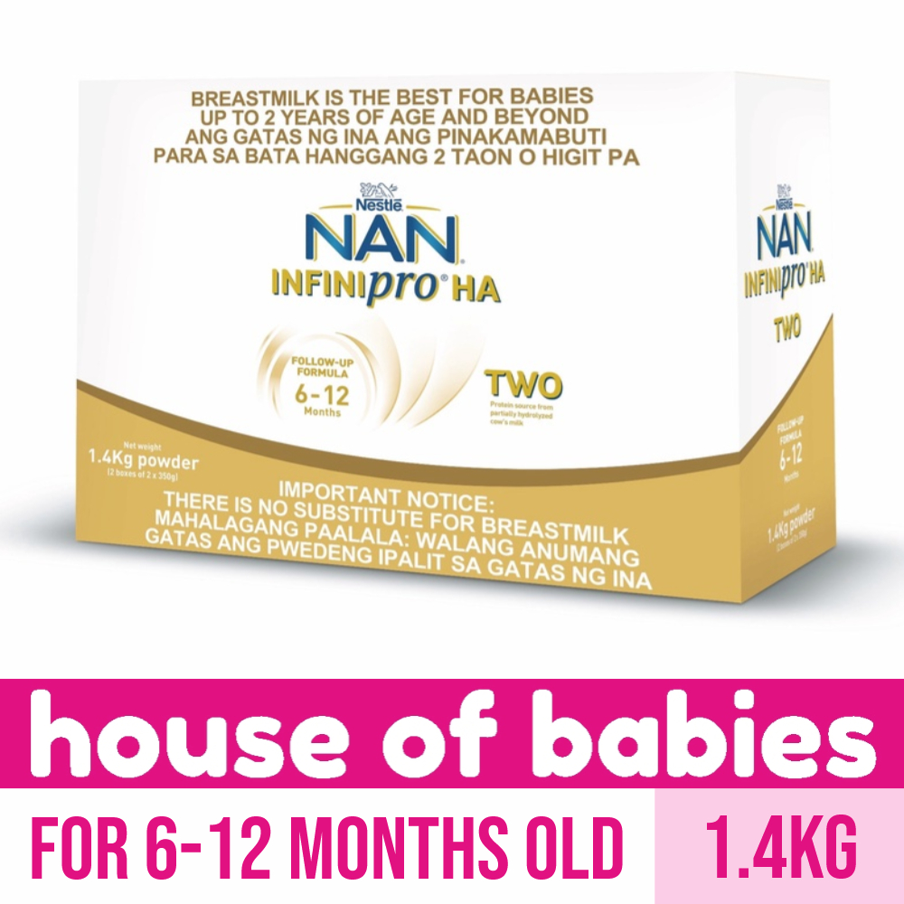 NAN INFINIPRO HA TWO 1.4kg for 6-12 Months Old Milk Supplement | Shopee ...