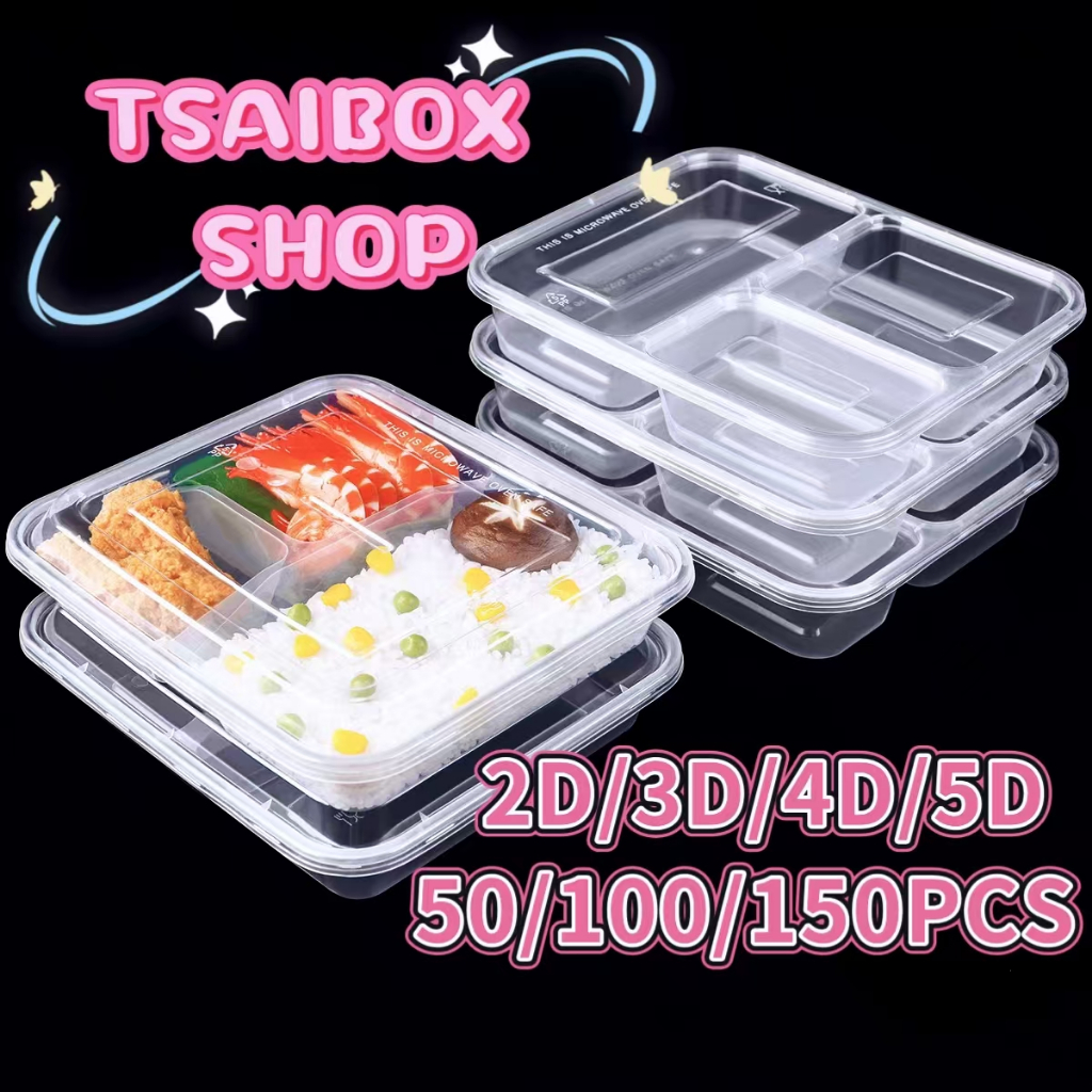 Bento lunch box 2D3D4D5D Plastic Bento box with cover Microwaveable ...