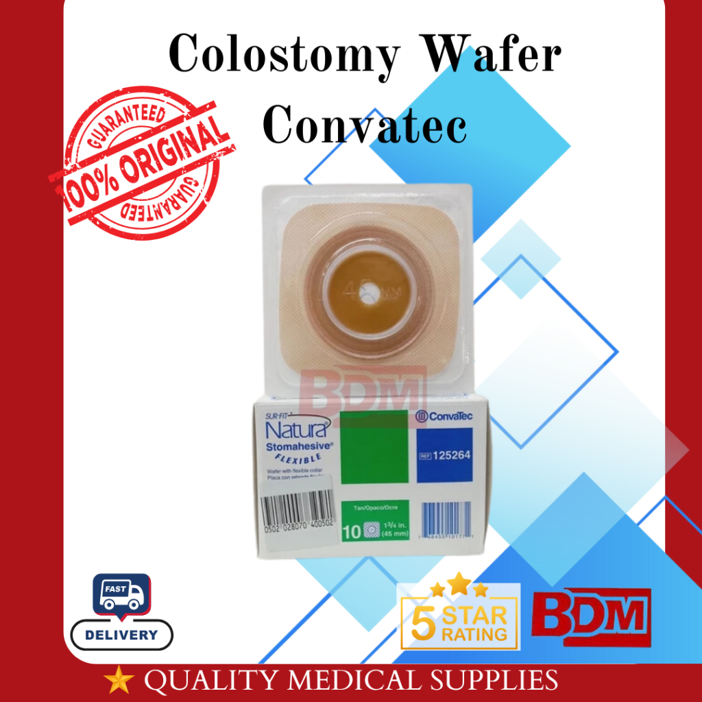 Colostomy Wafer Convatec (Stomahesive/ Flexible) sold per piece ...