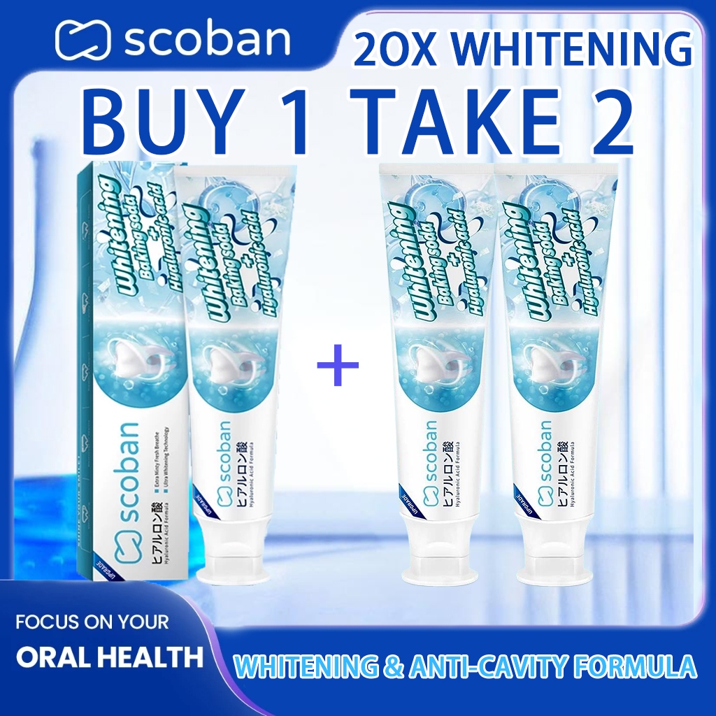 Scoban teeth whitening toothpaste with baking soda Designed for smokers ...