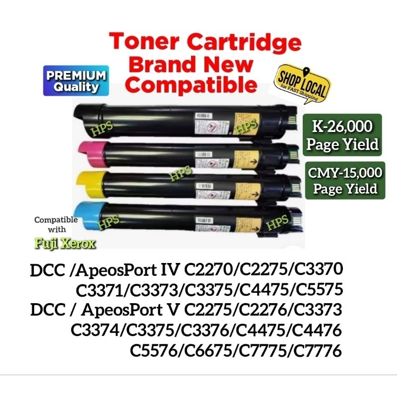Toner Cartridge Compatible with Fuji DCC /ApeosPort IV C2270/C2275 ...