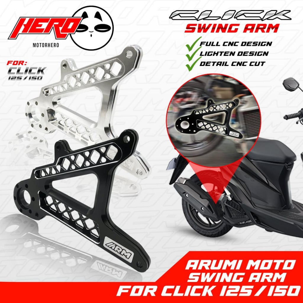 Arumi Swing Arm CNC Alloy For Click 125 150 | Shopee Philippines