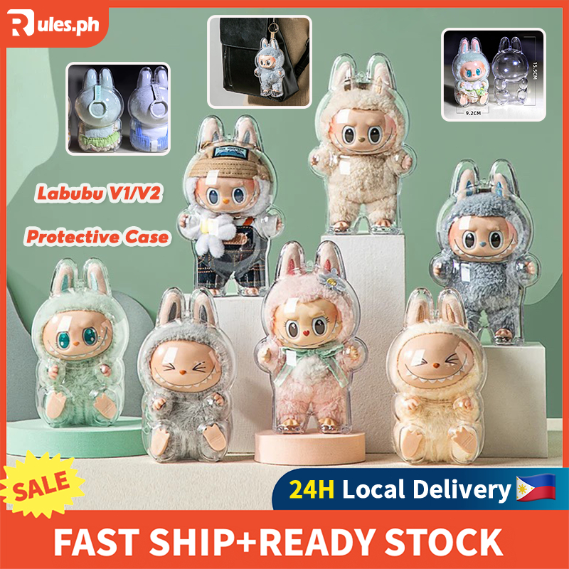 Rules Labubu V1/V2 Protective Acrylic Case Toy Transparent Shell ...