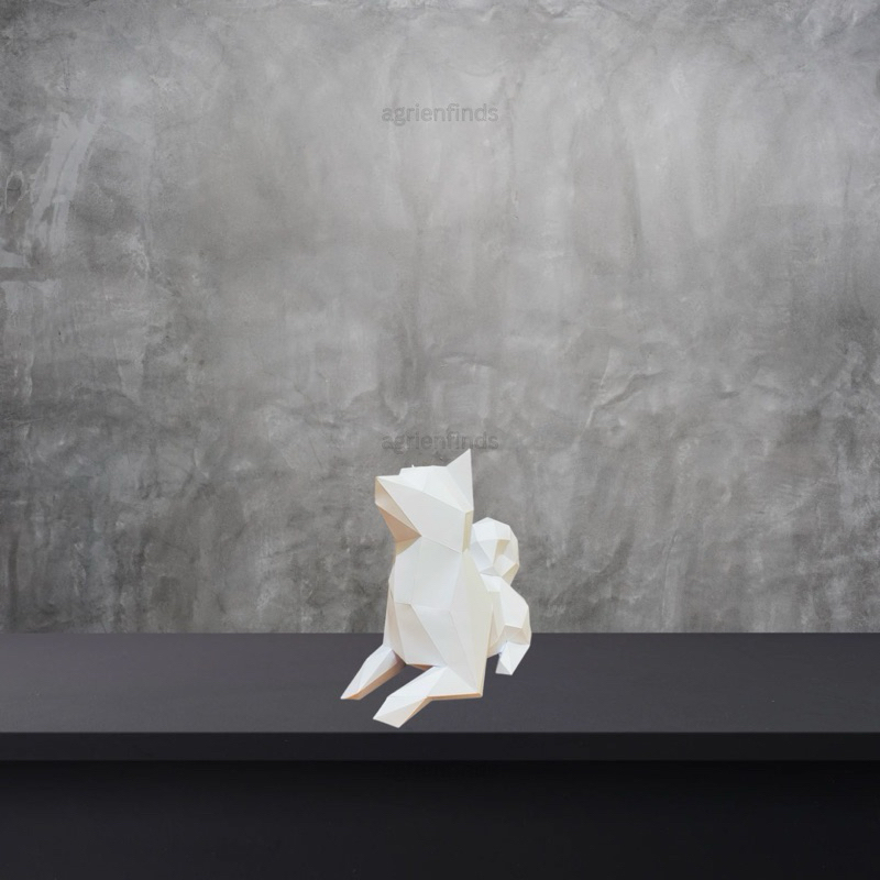 3D Horse, Bear, Owl, Chokobo, Bunny, Fox, Wolf Paper Model, Fun Puzzle ...