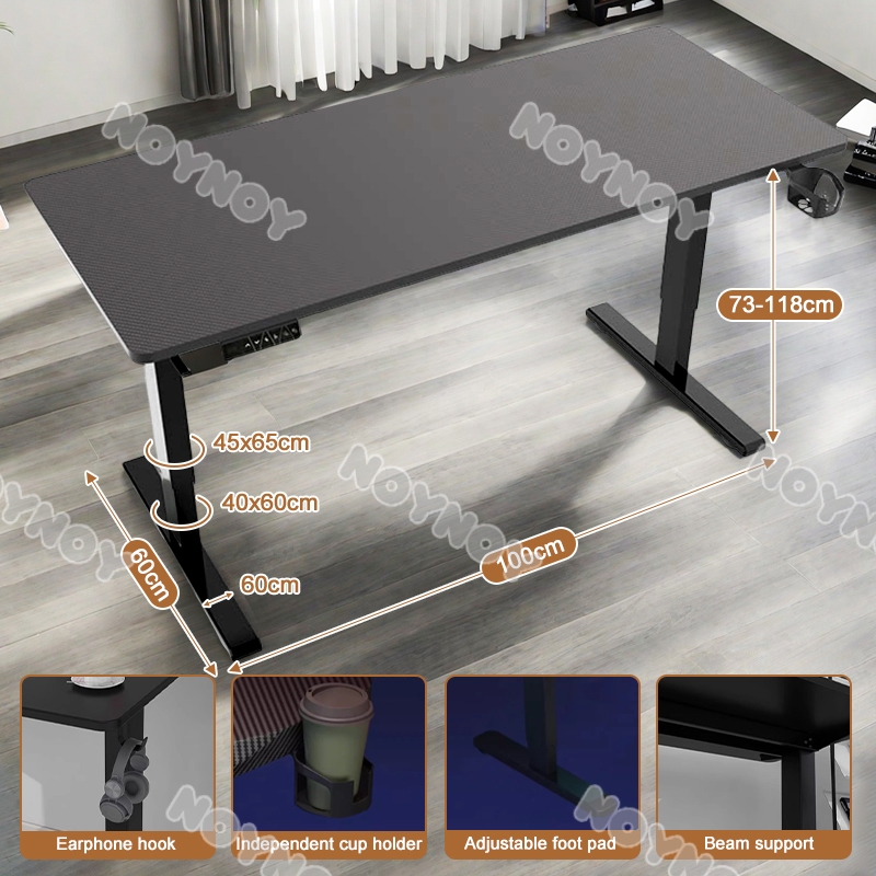 Electric Elevating Gaming Table Lifting Desk Computer Office Table ...