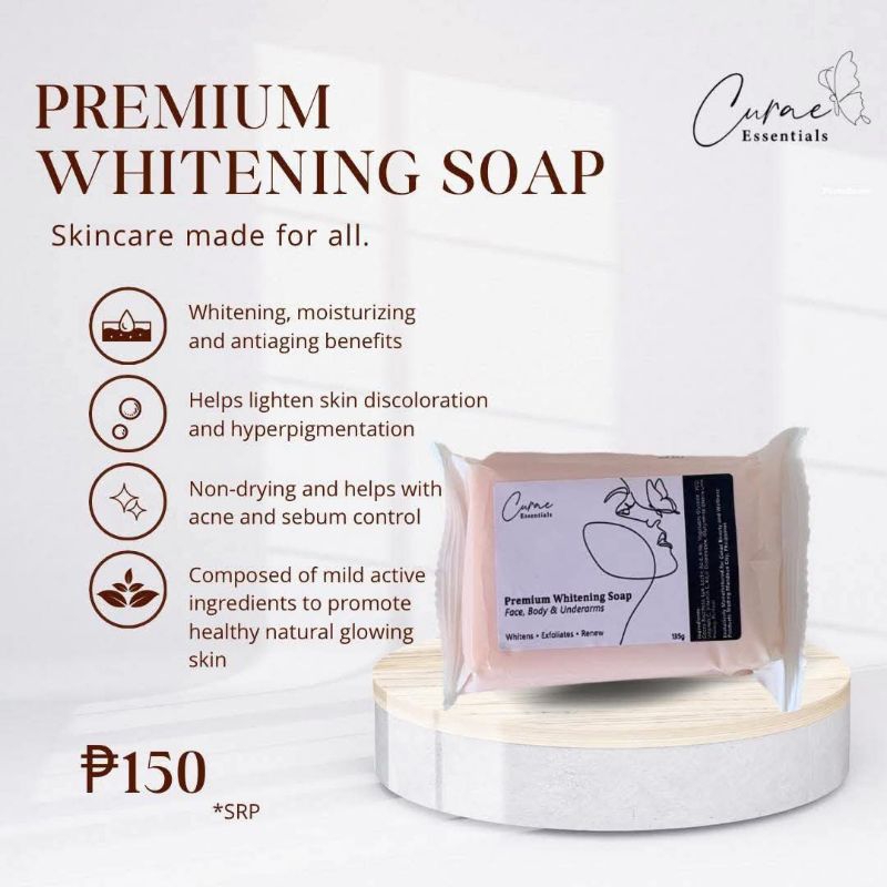 ORIGINAL_Curae Essentials Premium Whitening Soap | Shopee Philippines