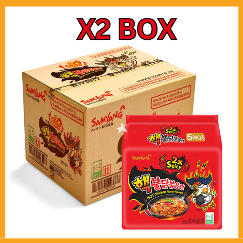Samyang Buldak x2 Spicy Hot Chicken Ramen Box 40pcs original | Shopee ...