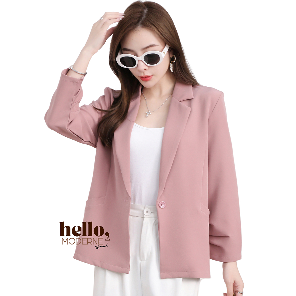 Hello Moderne New Style Blazer Semi-Shaped Cover Up Sleeves Design Suit ...