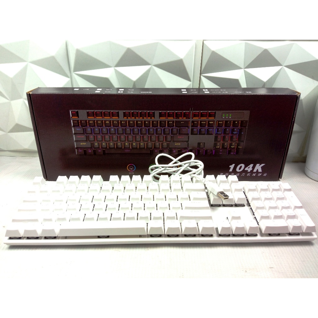 Mechanical USB Keyboard Rainbow (104K) | Shopee Philippines