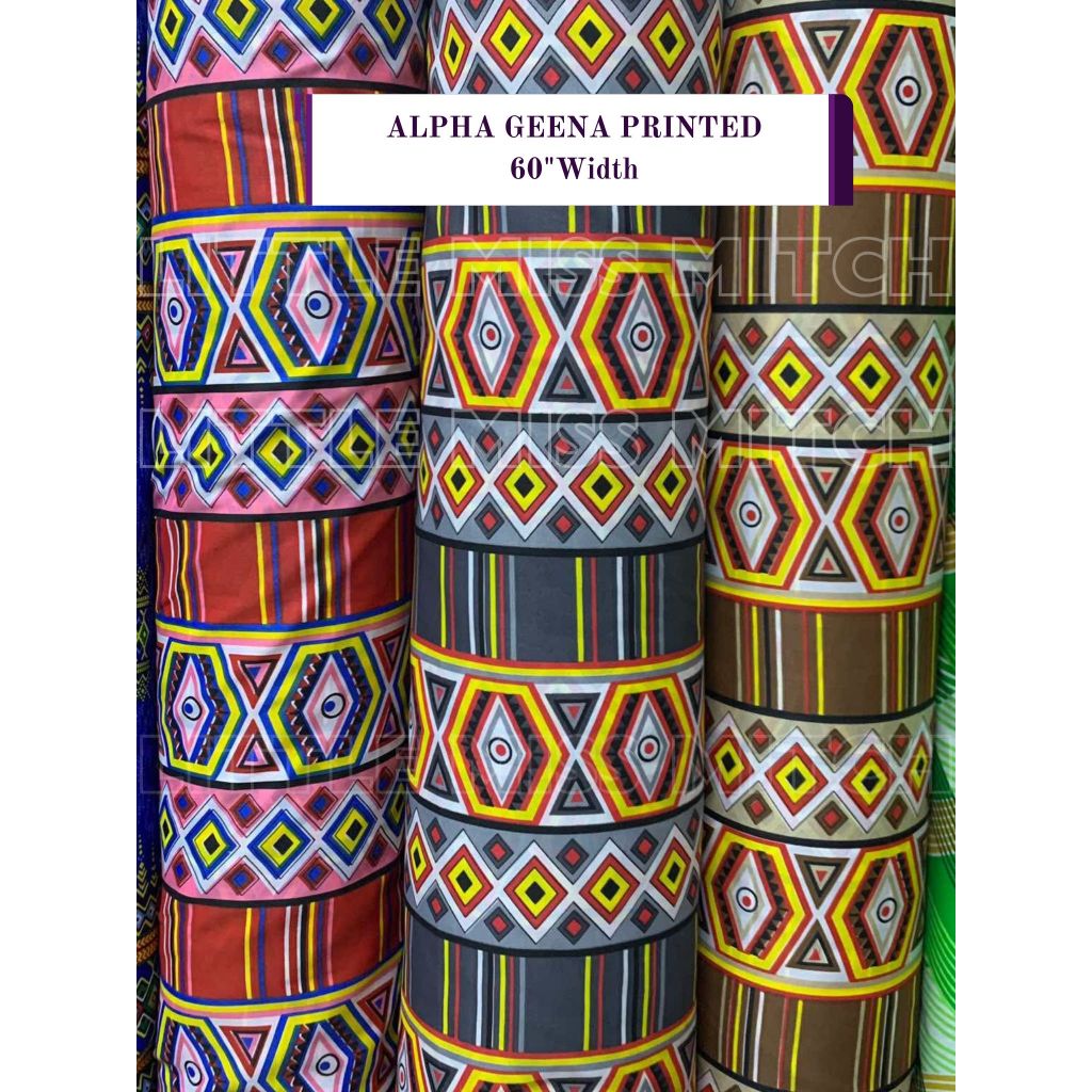 Little Miss Mitch Ethnic Kadayawan GINA cloth 60" Printed Filipino ...