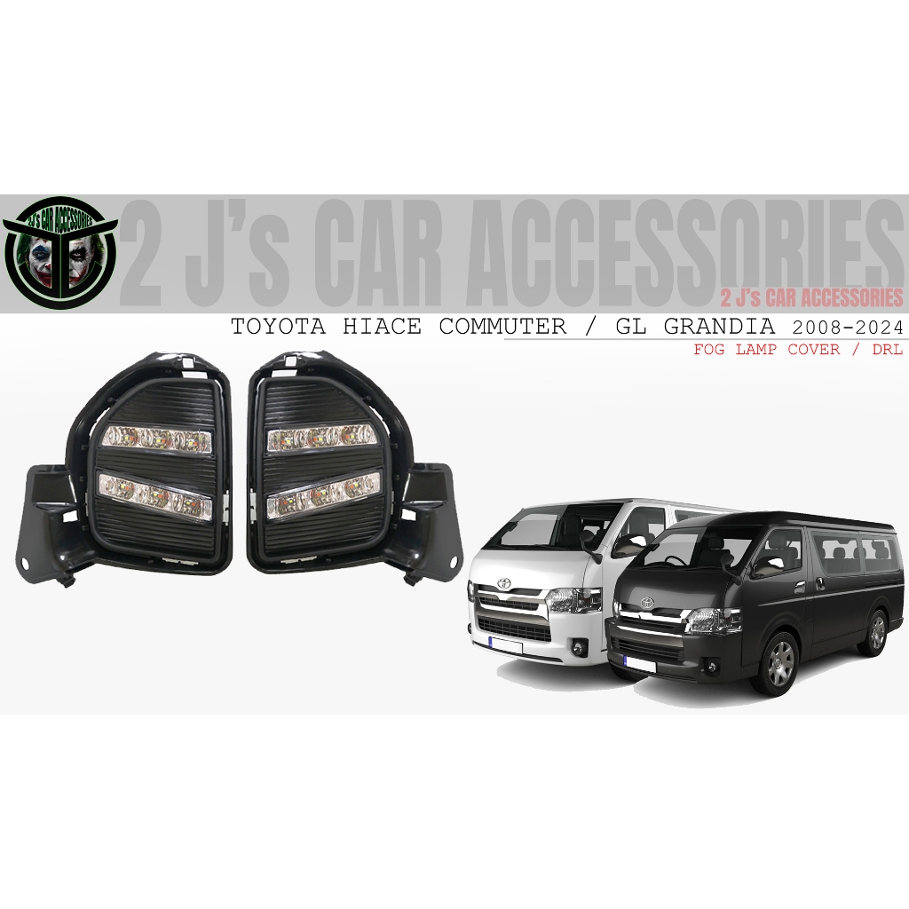 TOYOTA HIACE / HI ACE 2008 TO 2022 FOGLAMP DRL LED LIGHT / WHITE AND ...