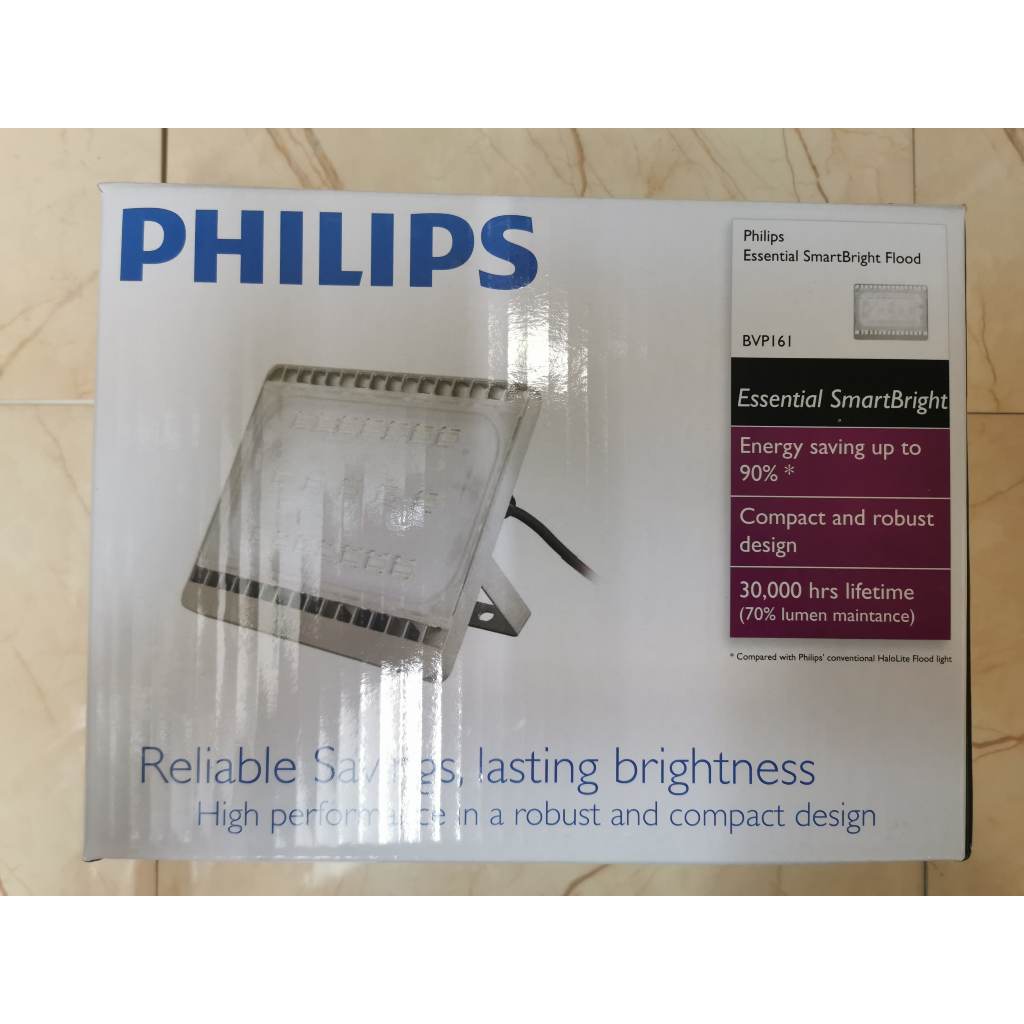 Philips Led Floodlight BVP161 LED39 WW 50W WB GREY CE IP65 RATING | Shopee Philippines