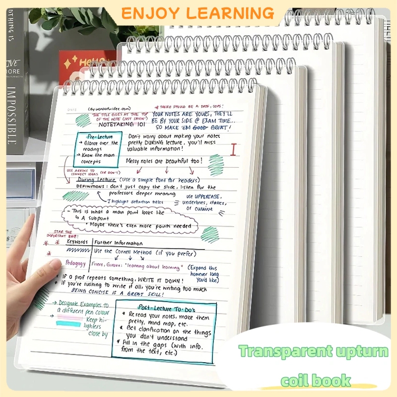 A4/A5/A6/B5 Muji Notebook 80 Sheets Coil Spiral Notebooks Grid Blank ...