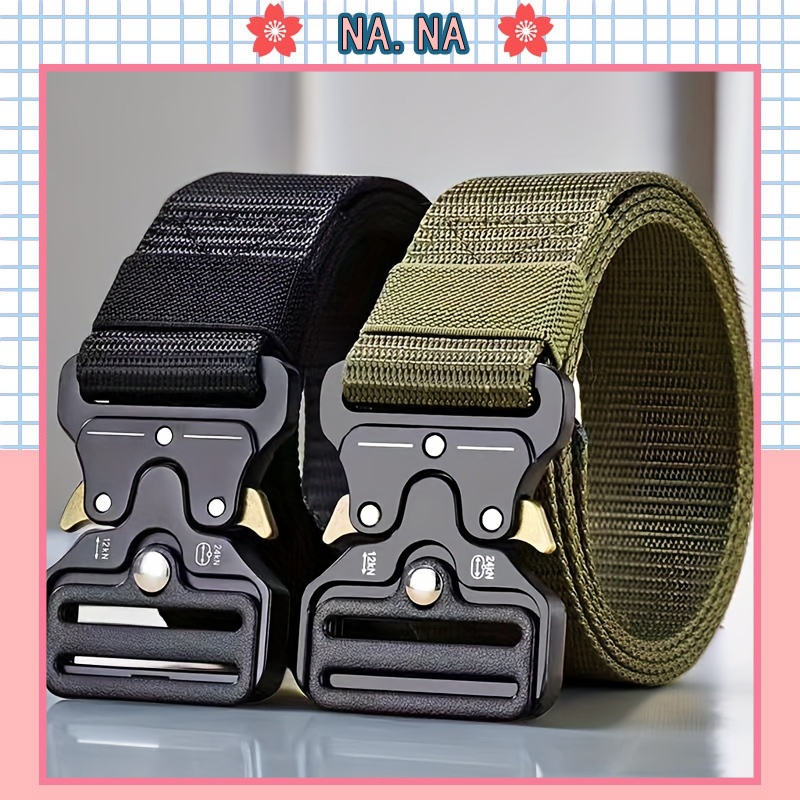 Outdoor Nylon Belt - Durable Quick-Release Belt for Outdoor Sports Men ...