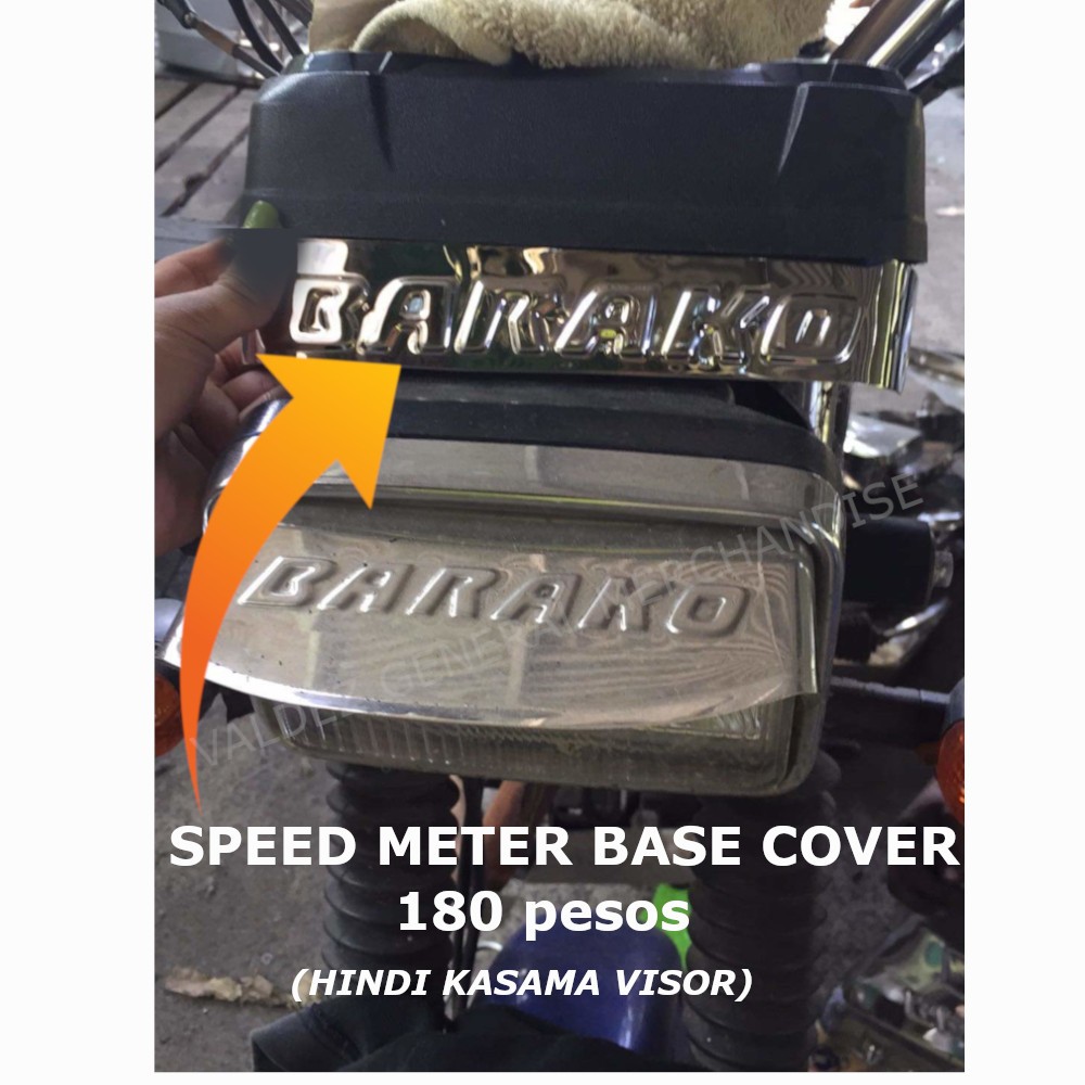 Kawasaki Barako 175, Stainless Speed Meter Base Lower Cover, 180 pesos ...