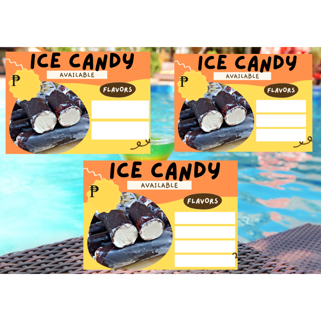 Tindahan Sari Sari Store Paninda Signage : Ice Pop for Sale / Frosty ...